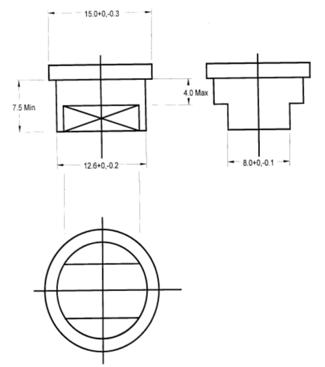 Figure 5 : Dimensions of nozzle tips (according to ISO)