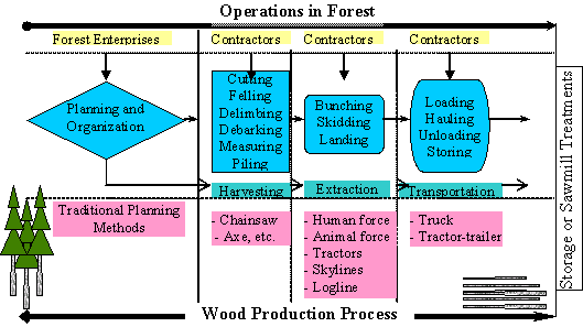The Conceptual Framework of Wood Logistics Systems in Turkish Forestry