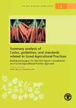 Summary analysis of Codes, guidelines, and standards related to Good ...