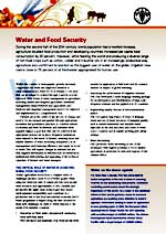 Water and Food Security - NR fact sheet