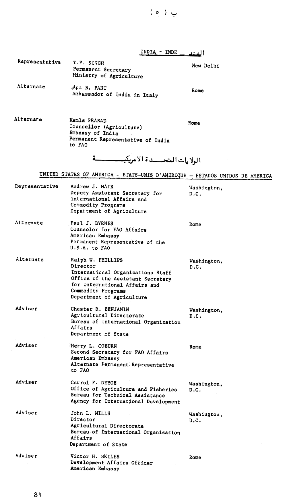 CL of FAO - Report of the 60th Session