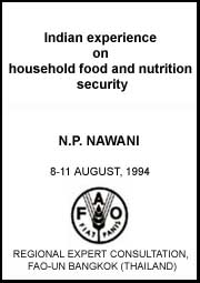 Indian experience on household food and nutrition security
