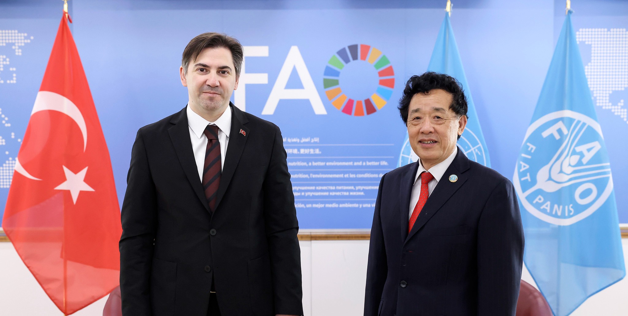 Meeting between FAO Director-General, QU Dongyu, and His Excellency ...