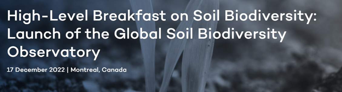 High-Level Breakfast on Soil Biodiversity: Launch of the Global Soil ...