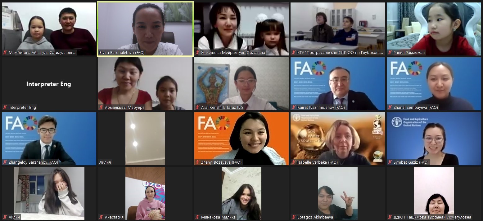 FAO Country Profiles | The winners of the children's art contest on ...