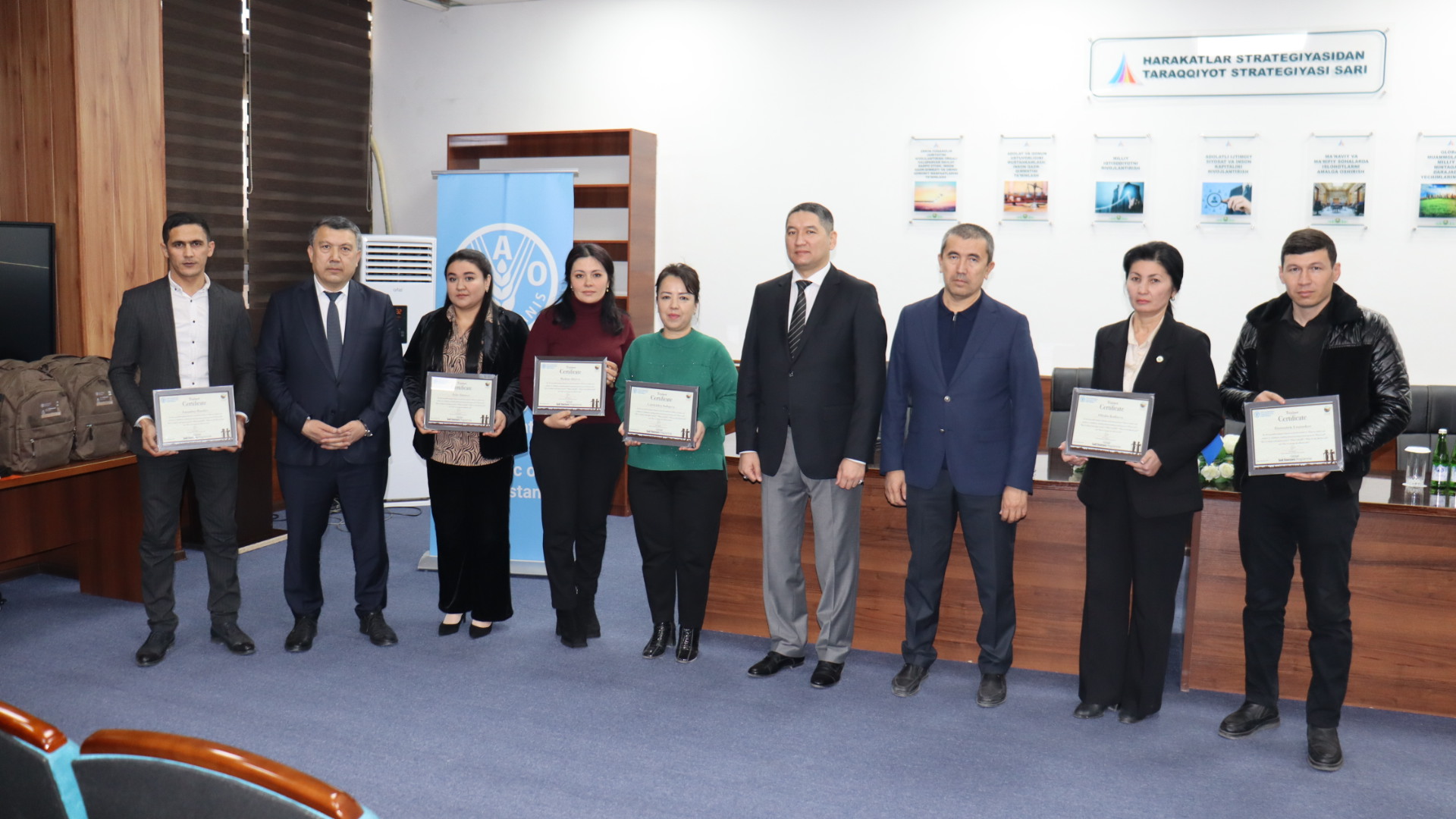 FAO Country Profiles | Certificate Awarding Ceremony for the Global ...