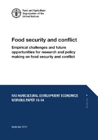 Food security and conflict: Empirical challenges and future ...