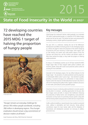 In Brief: The State of Food Insecurity in the World 2015 | Agrifood ...