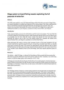 Silage system on board fishing vessels: exploiting the full potential ...