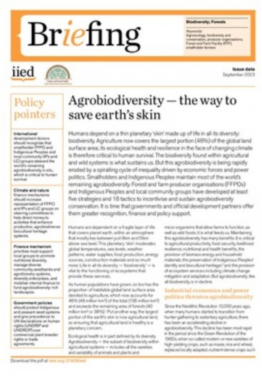 Forest and Farm Facility | Food and Agriculture Organization of the ...