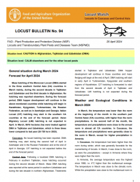 No. 94 April 2024 | Locust Watch in Caucasus and Central Asia | Food ...