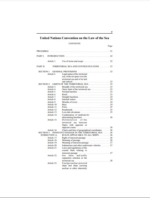 United Nations Convention on the Law of the Sea | Responsible Fishing ...