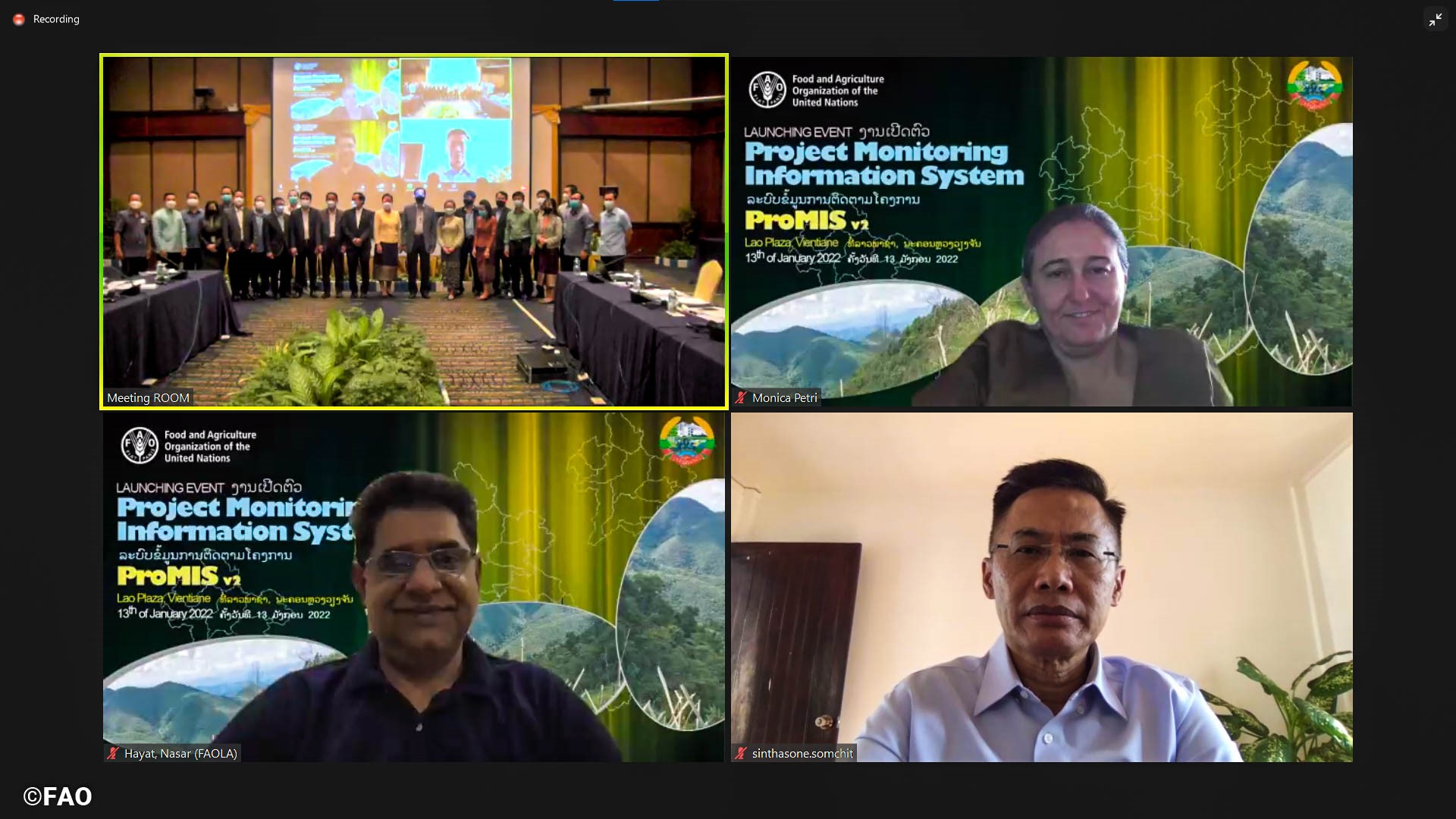 Launching of Project Monitoring Information System (ProMIS) supported ...