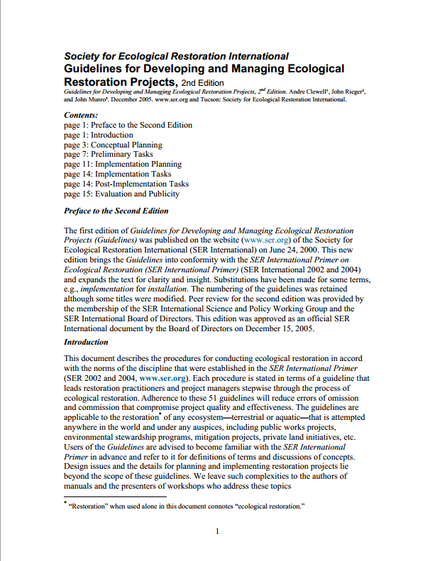 FAO - SFM Tool Detail: Guidelines for developing and managing ...