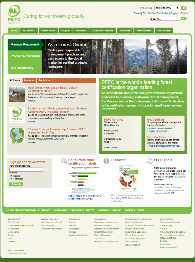 FAO - SFM Tool Detail: Programme for the endorsement of forest ...
