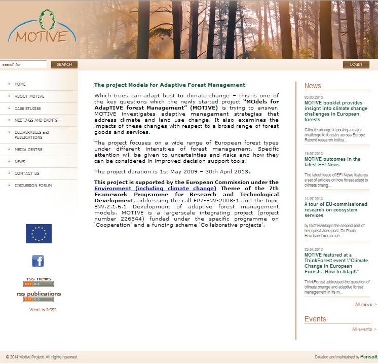 FAO - SFM Tool Detail: MOTIVE - The project models for adaptive forest ...