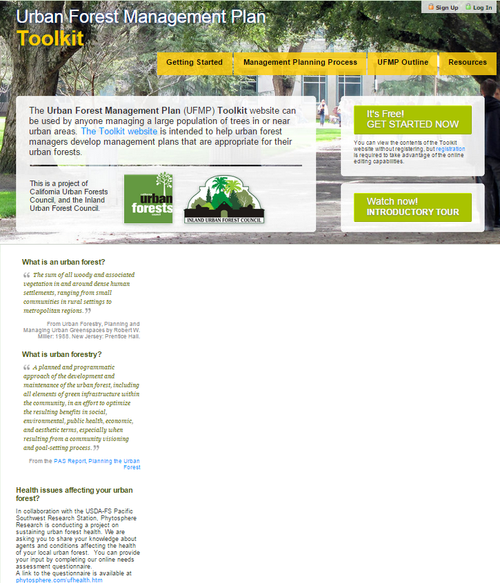 FAO - SFM Tool Detail: Urban forest management plan toolkit