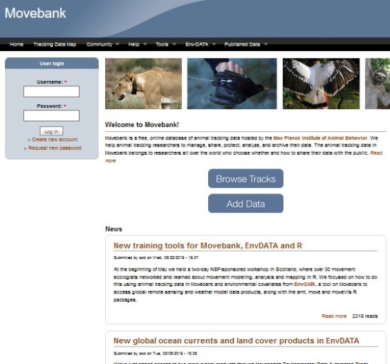 FAO - SFM Tool Detail: Movebank – Max Planck Institute for Ornithology