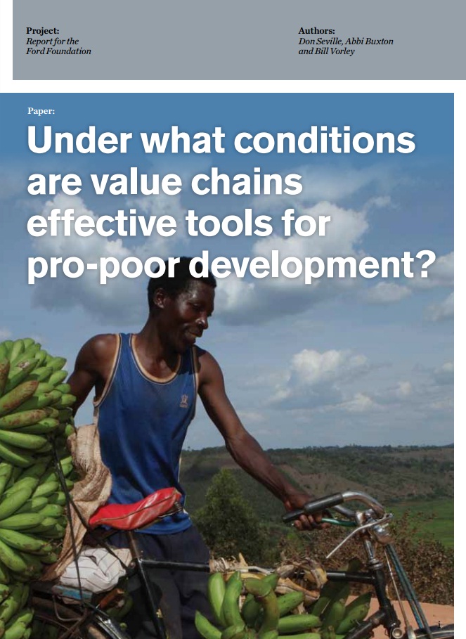 Under what Conditions are Value Chains Effective Tools for Pro-Poor ...