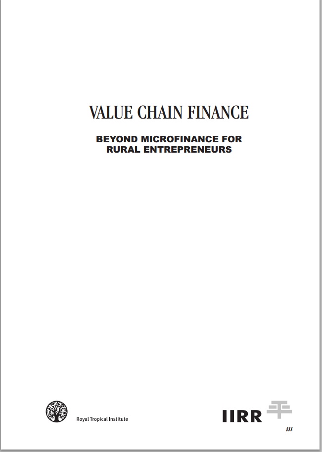 Value Chain Finance - Beyond Microfinance for Rural Entrepreneurs