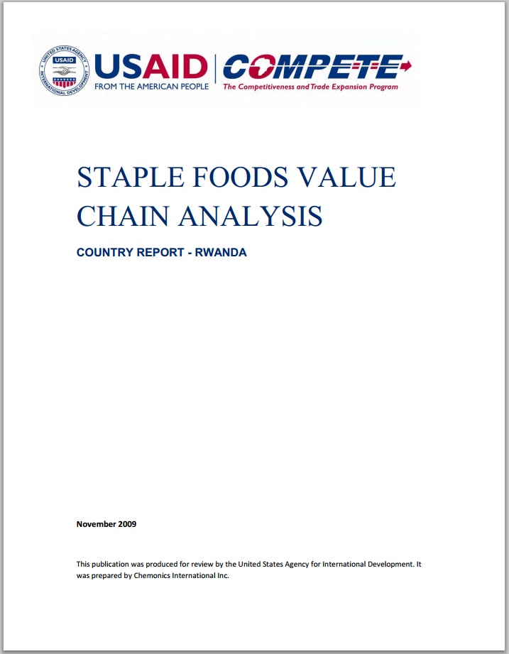Staple Foods Value Chain Analysis: Country Report - Rwanda