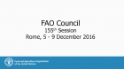 Opening of the 155th Session of the FAO Council