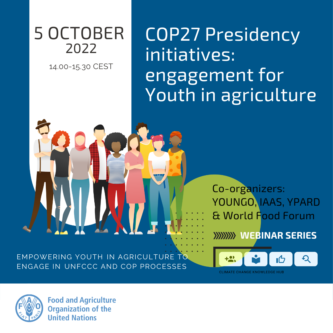 COP27 PRESIDENCY INITIATIVES: Engagement of youth for agriculture ...