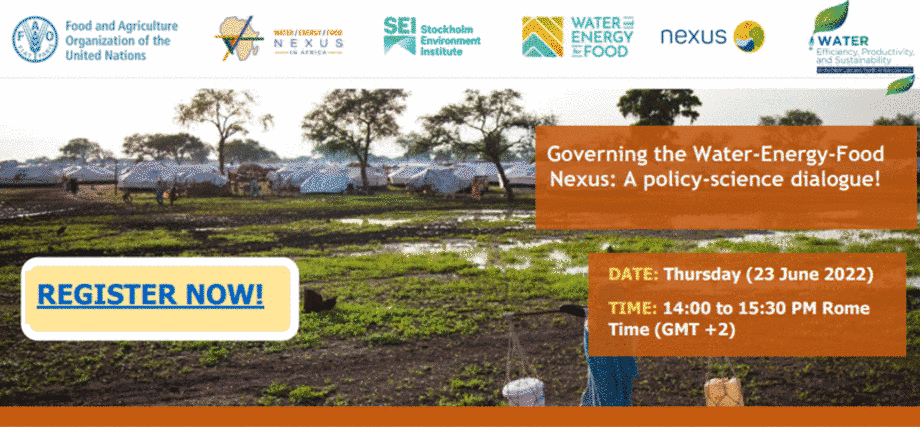 Water-Energy-Food Nexus Webinar Series | Nexus Solutions – Session 6 ...