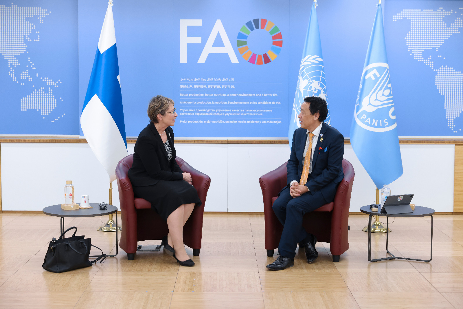 Bilateral meeting with H.E. Sari Essayah, Minister for Agriculture and Forestry of the Republic ...