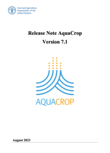 AquaCrop | Food and Agriculture Organization of the United Nations