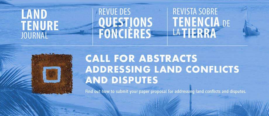 Land Tenure Journal | Governance of Tenure | Food and Agriculture ...